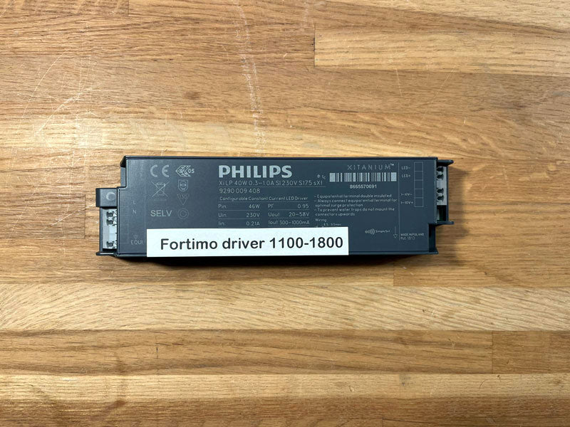 Xitanium 40W - Fortimo LLM 1100 en 1800 driver – DBL Verlichting - webshop