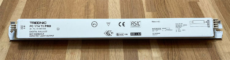 Tridonic PC 1/14 T5 PRO – DBL Verlichting - webshop